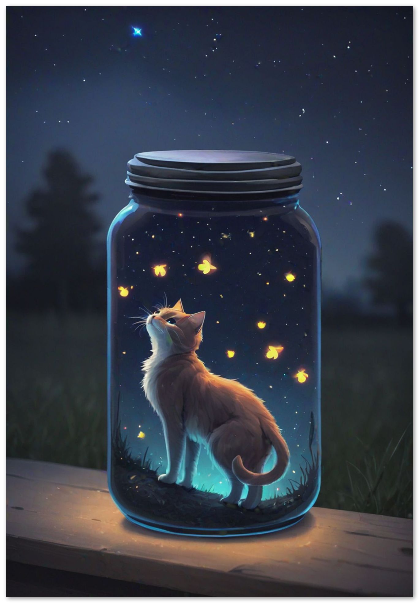 cat in a bottle - @artstudio - Buy illustrations and artworks made by ...