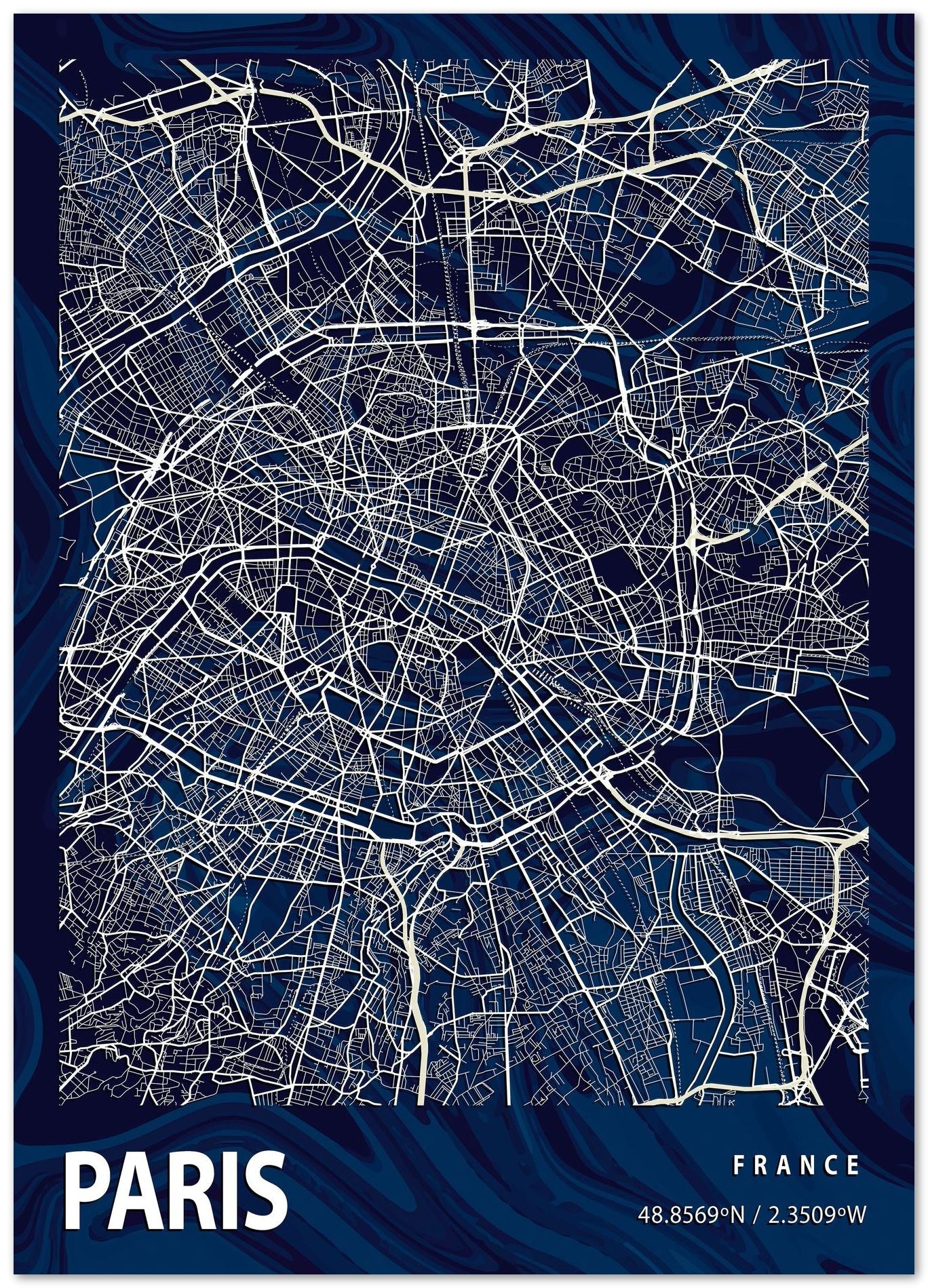 PARIS CROCUS MARBLE MAP - @Helios - Buy illustrations and artworks made by Digital Artist – wow.fan