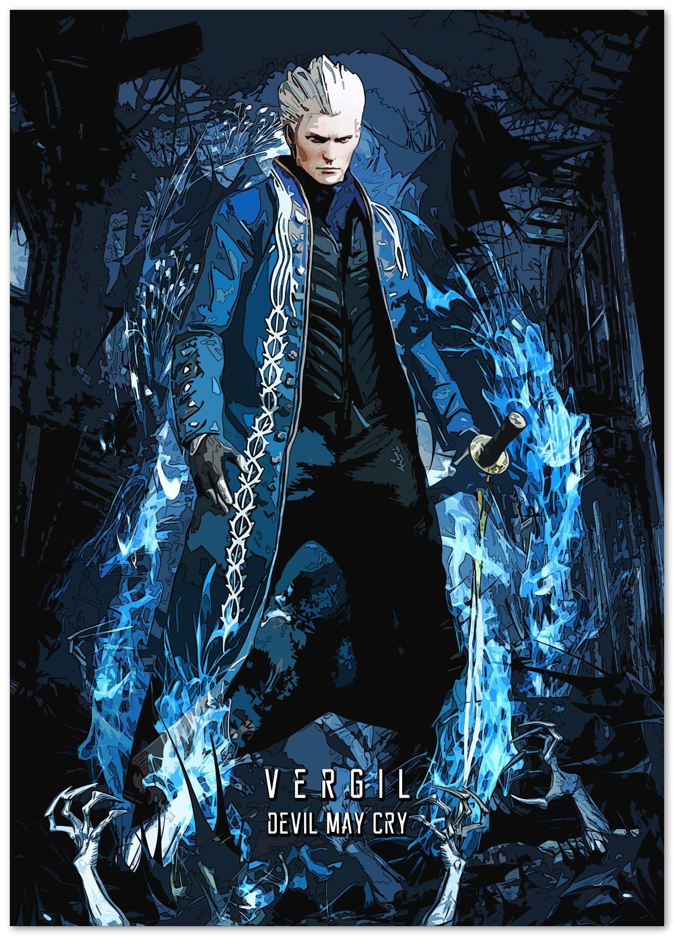 Devil May Cry 3 Vergil - @SyanArt - Buy illustrations and artworks made by Digital Artist – wow.fan