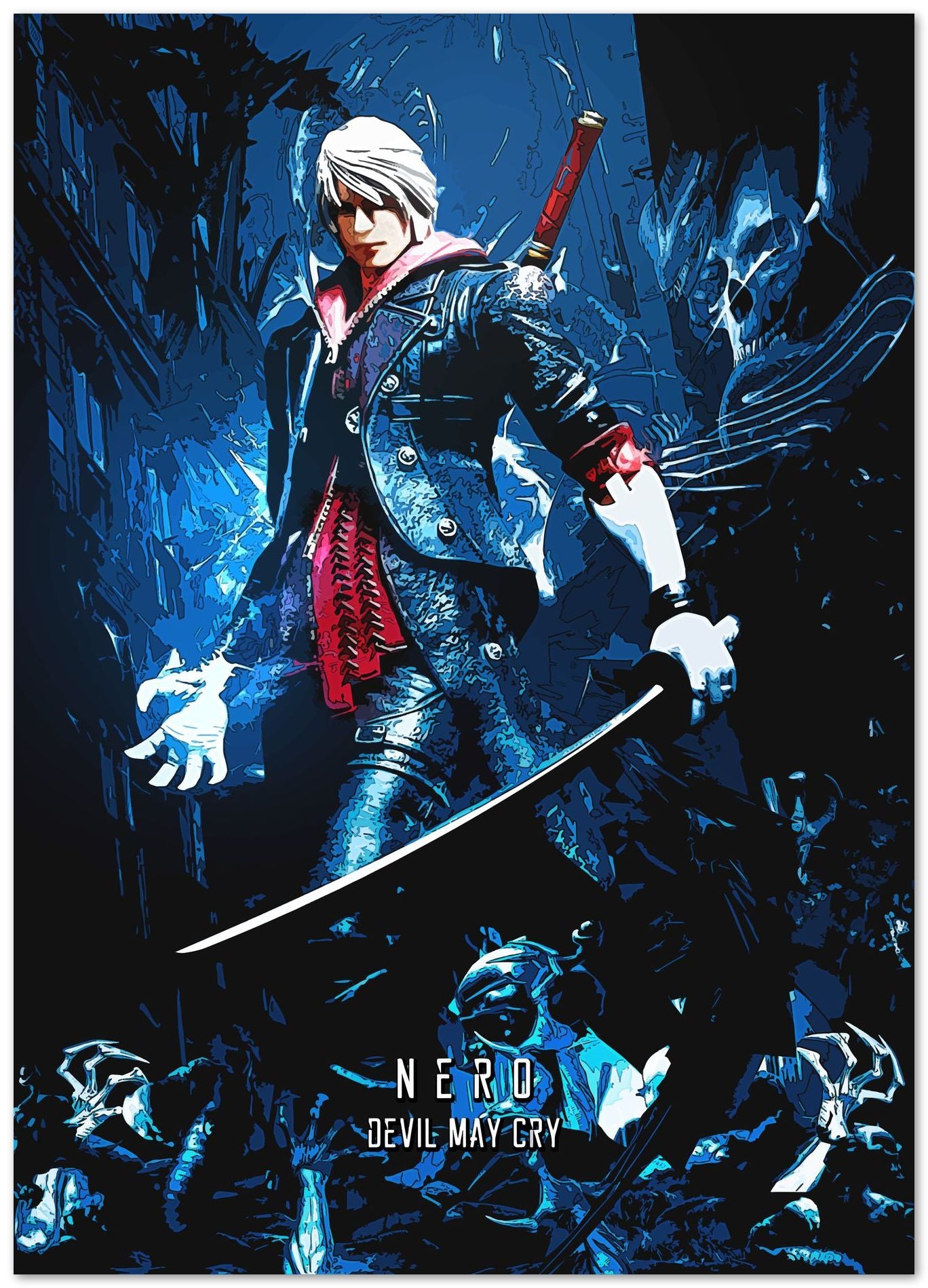 Devil May Cry 4 Nero son of Vergil - @SyanArt - Buy illustrations and artworks made by Digital ...