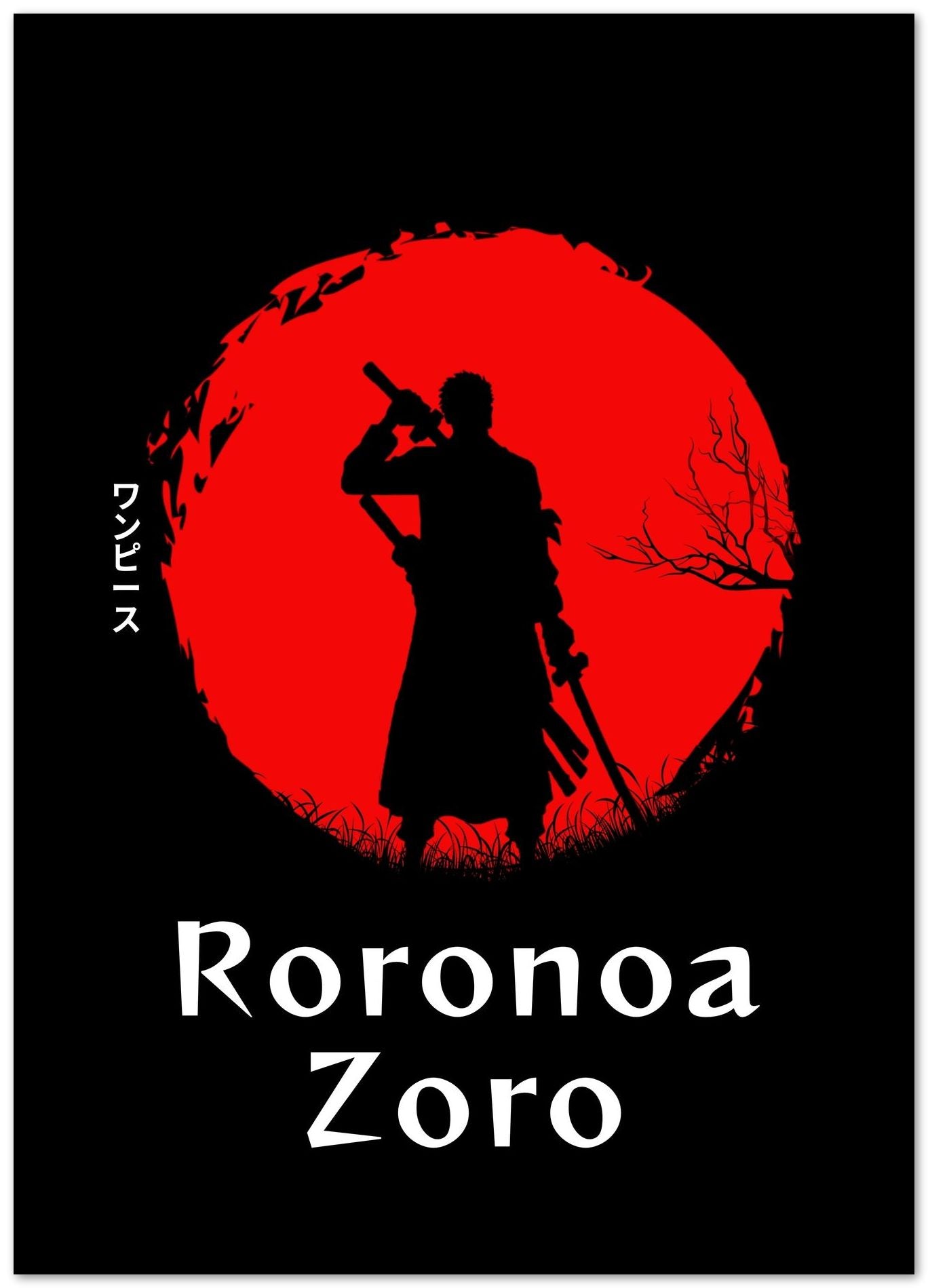 Zoro Japanese Silhouette - @VickyHanggara - Buy illustrations and artworks made by Digital ...