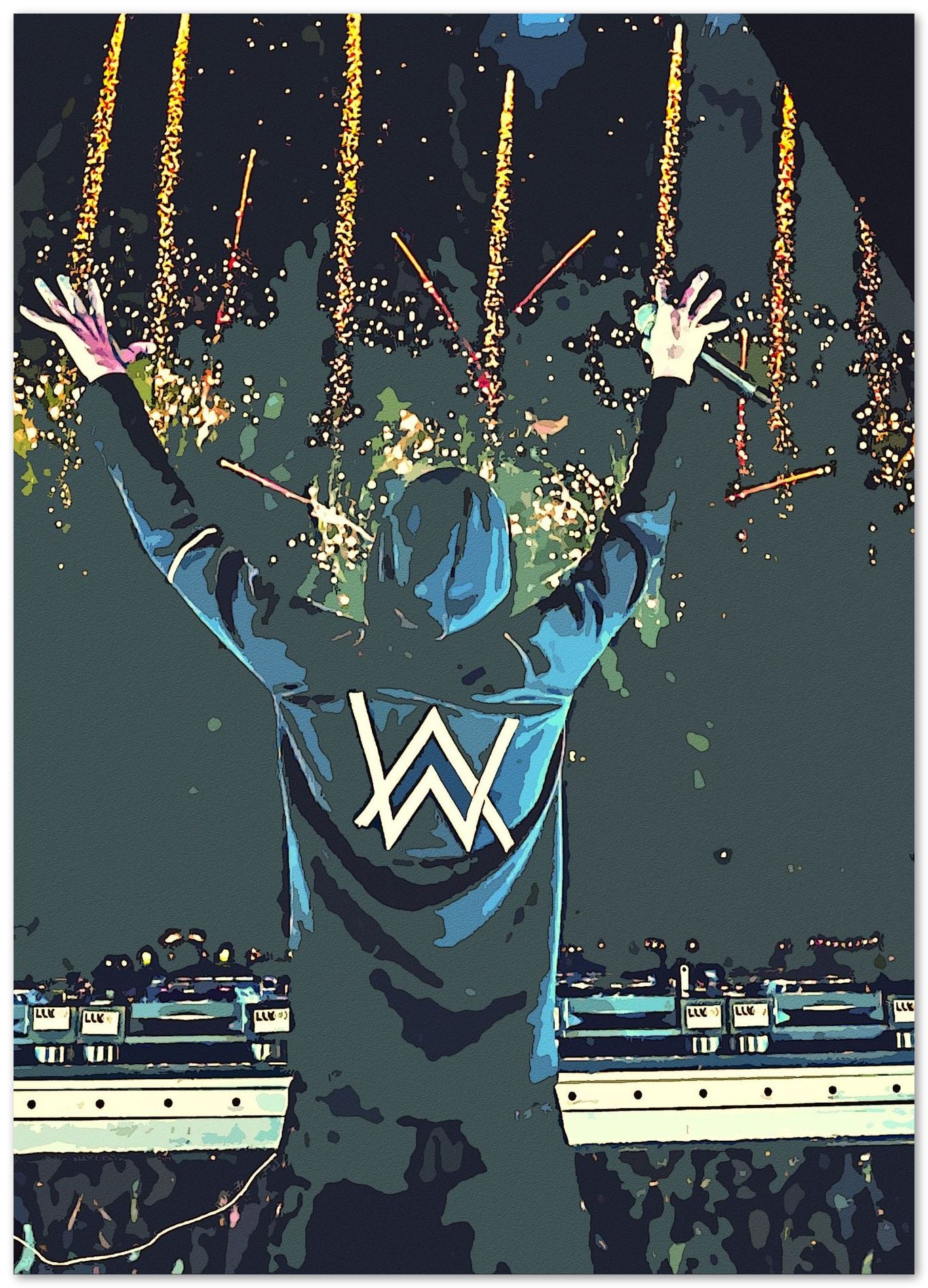 alan walker Music - @Helios - Buy illustrations and artworks made by ...