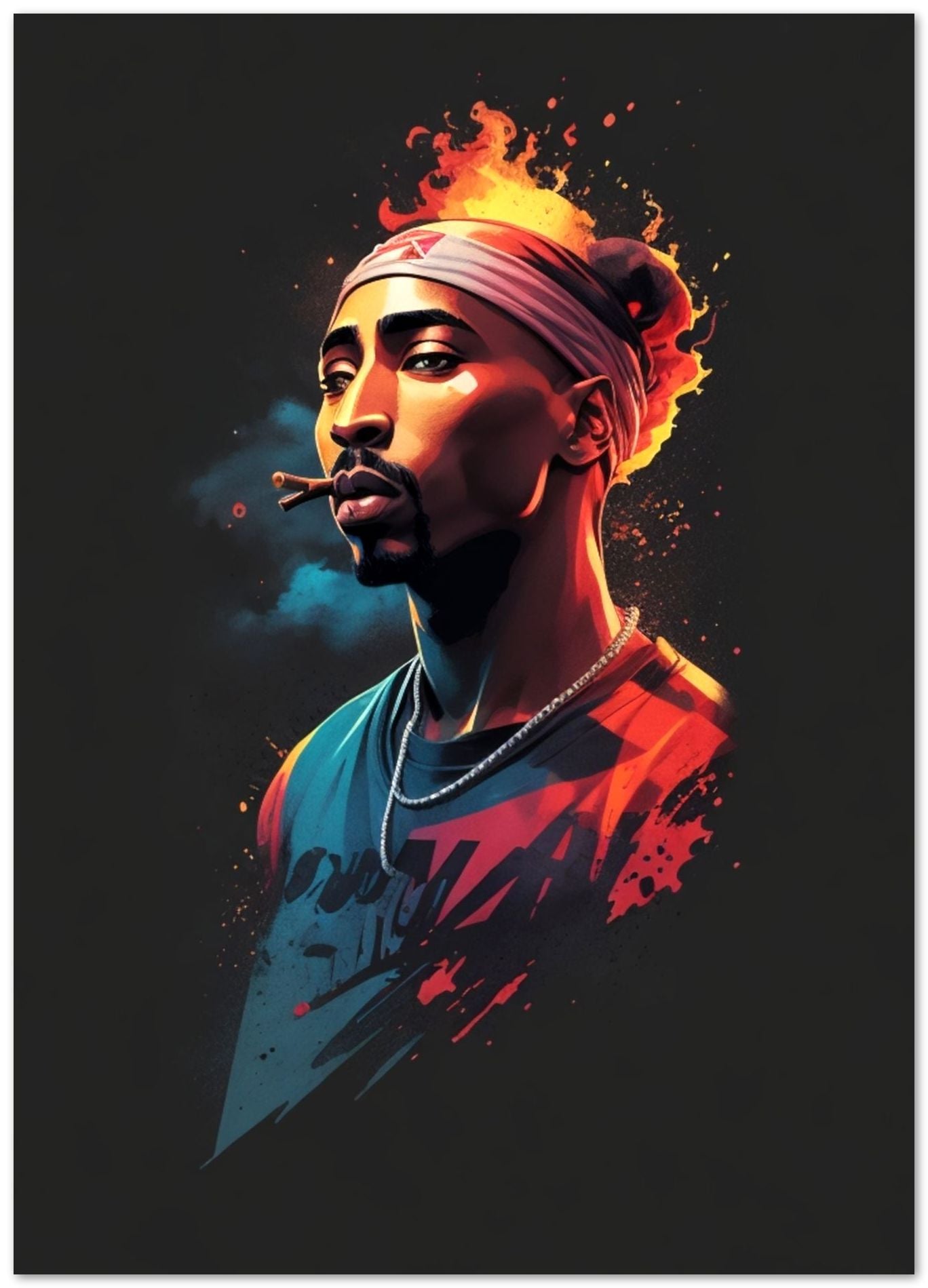 Tupac Shakur 01 - @GarageMusic - Buy illustrations and artworks made by ...