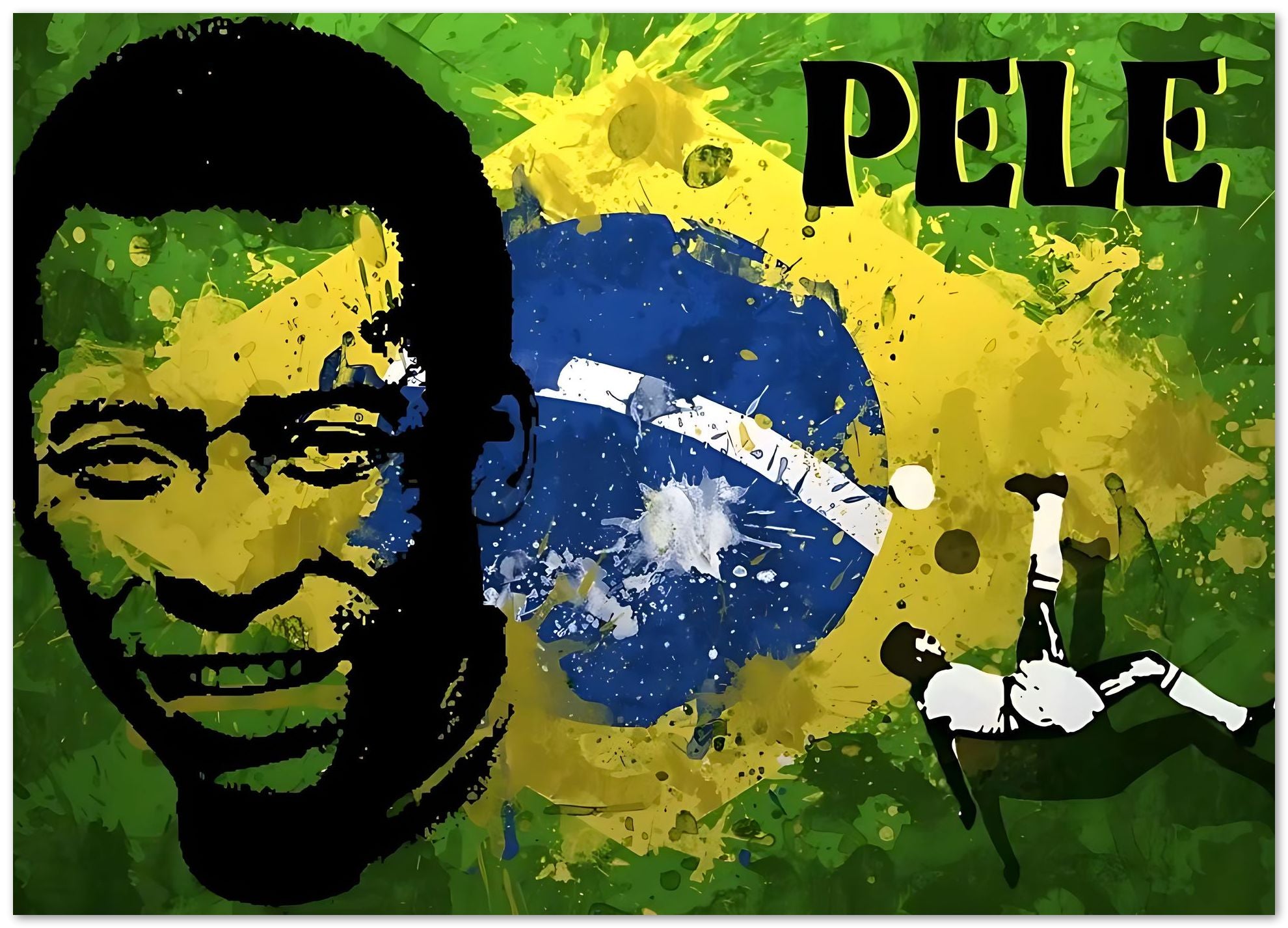 Pelé - @SportDesign - Buy illustrations and artworks made by Digital ...