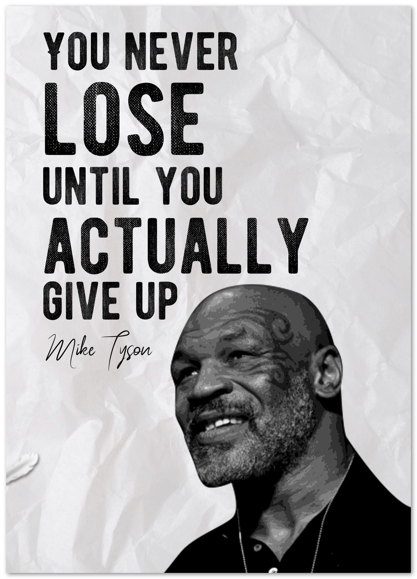 Mike Tyson Quote Poster