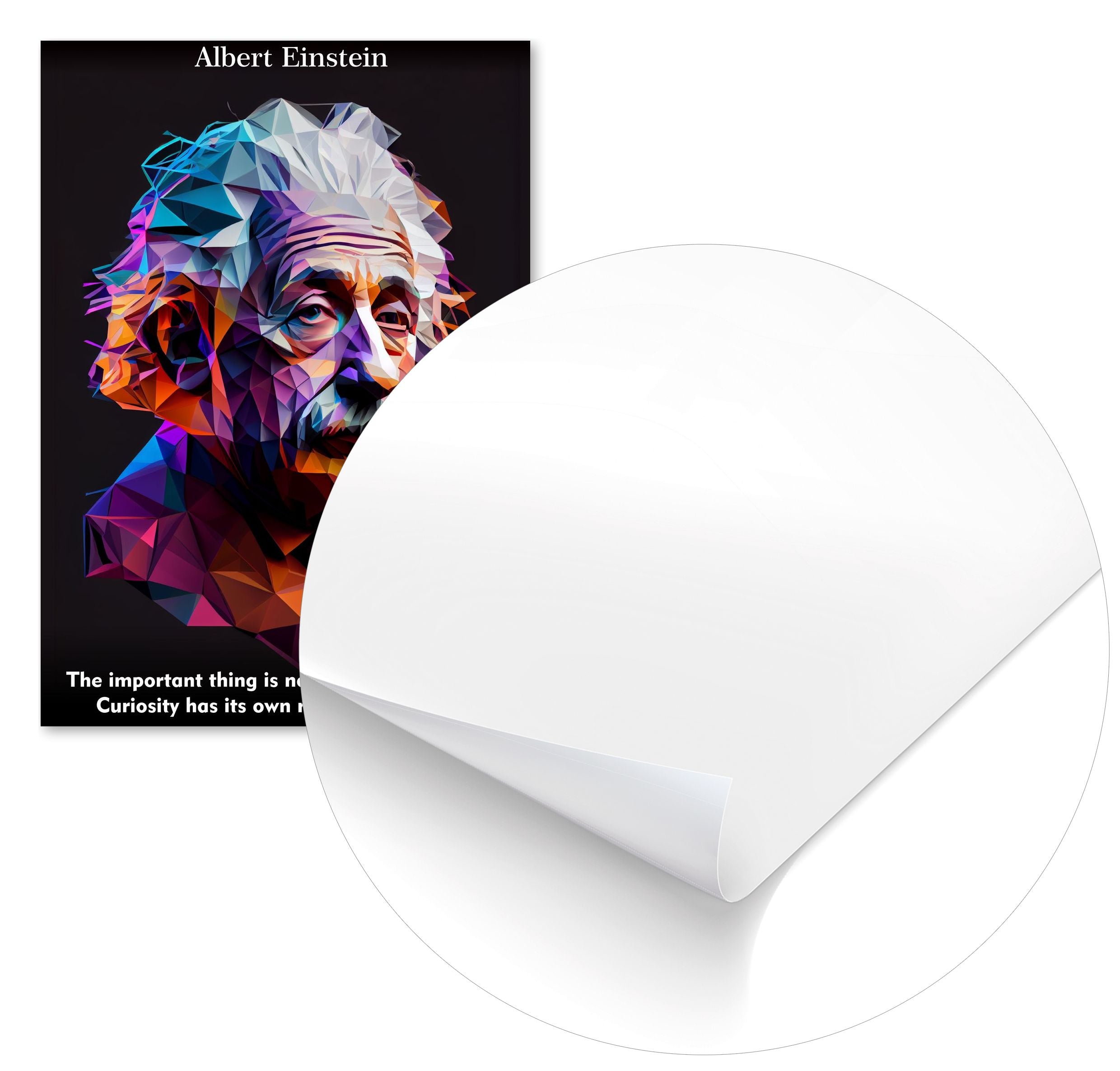 Albert Einstein Low Poly - @WpapArtist - Buy illustrations and artworks ...