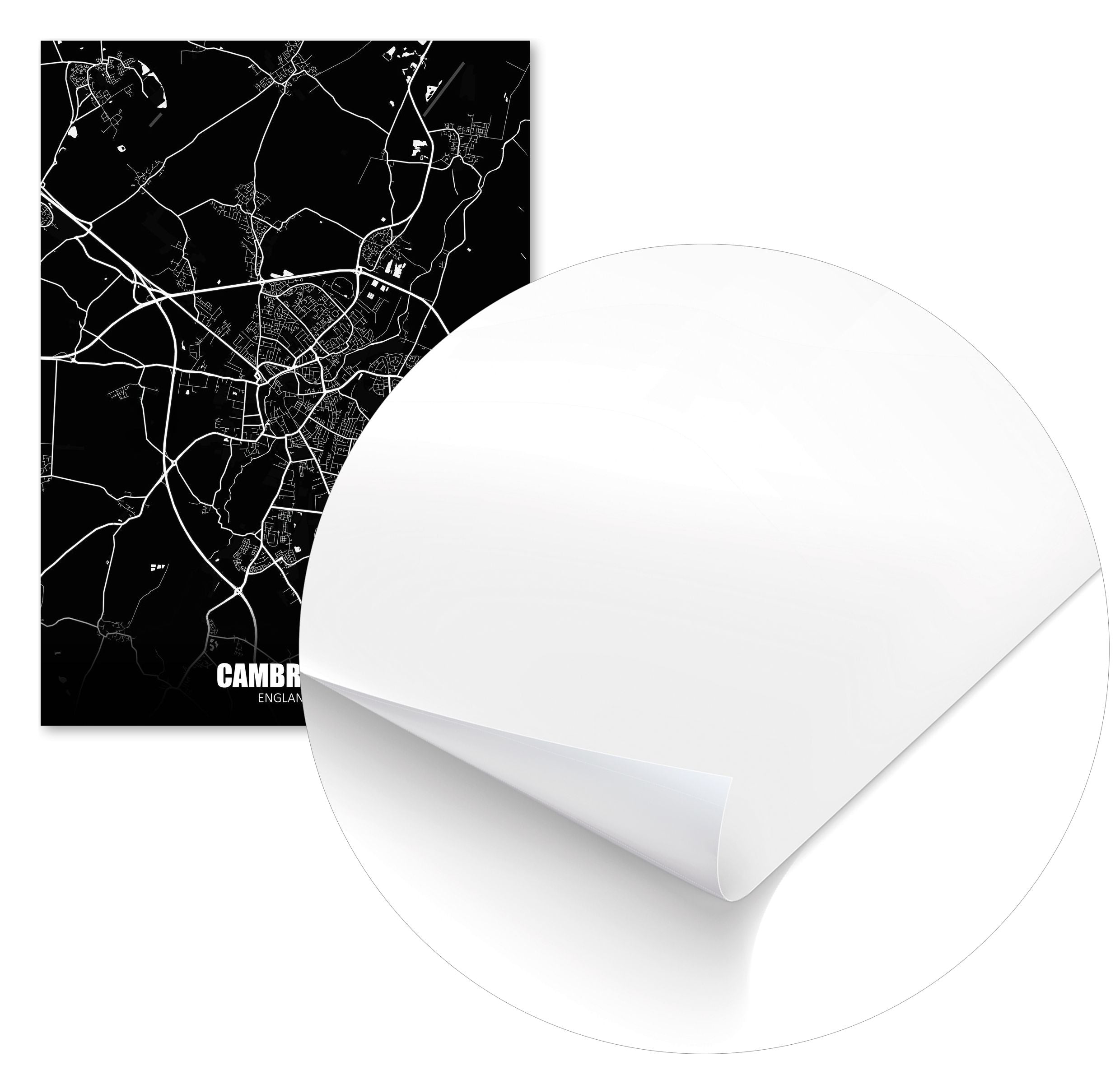 Cambridge England Dark Negative Maps - @ZakeDjelevic - Buy ...