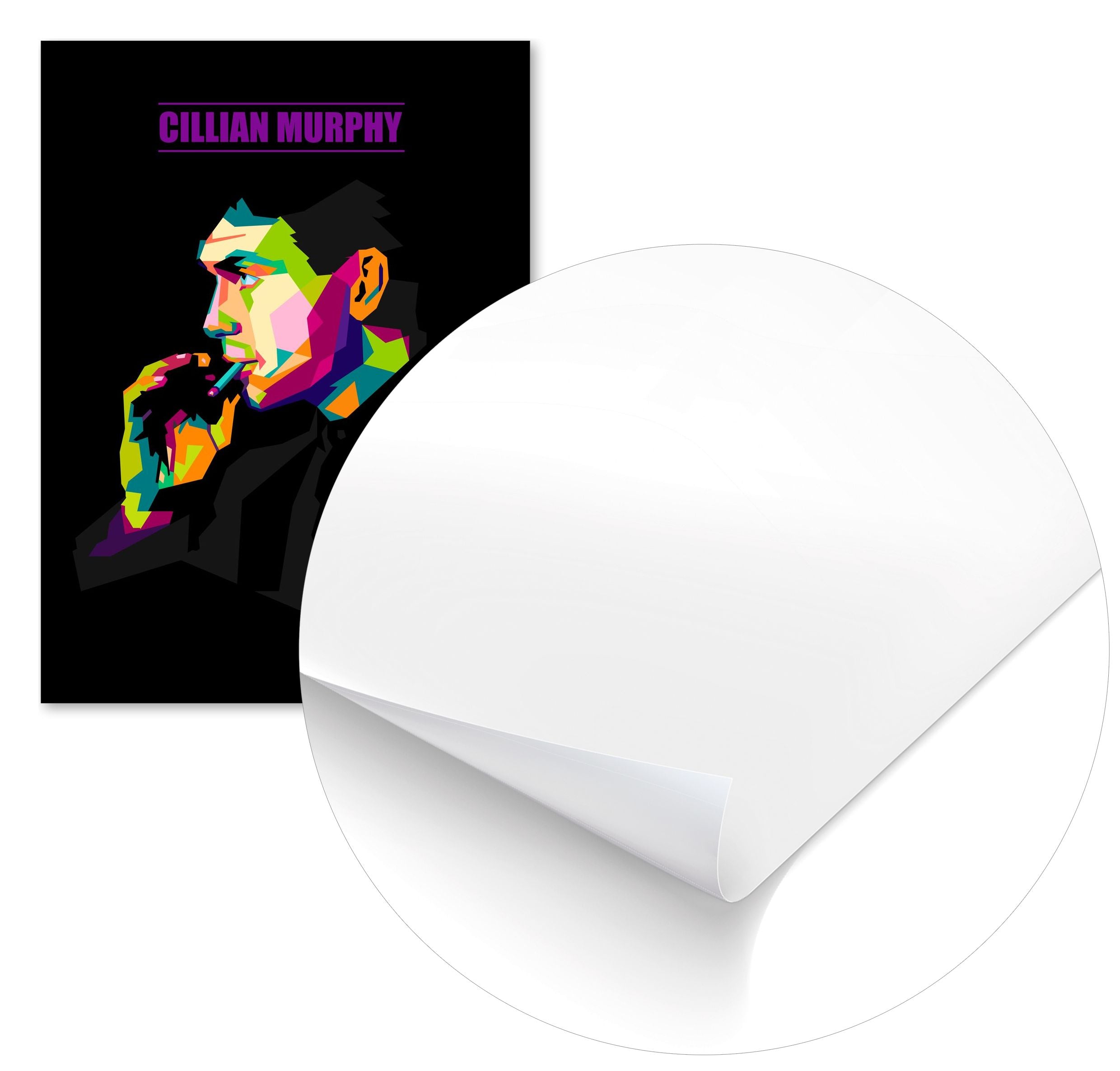 Cillian Murphy In Wpap Art Style - @Hanafi - Buy illustrations and ...