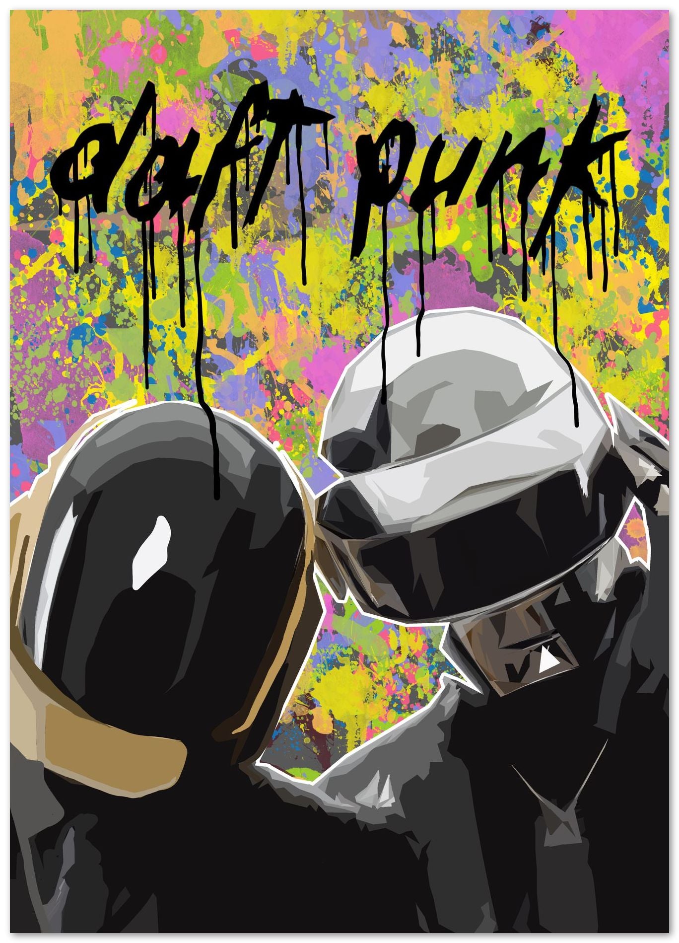 DAFT PUNK PAINTING - @RAMRAMCLUB - Buy illustrations and artworks made ...
