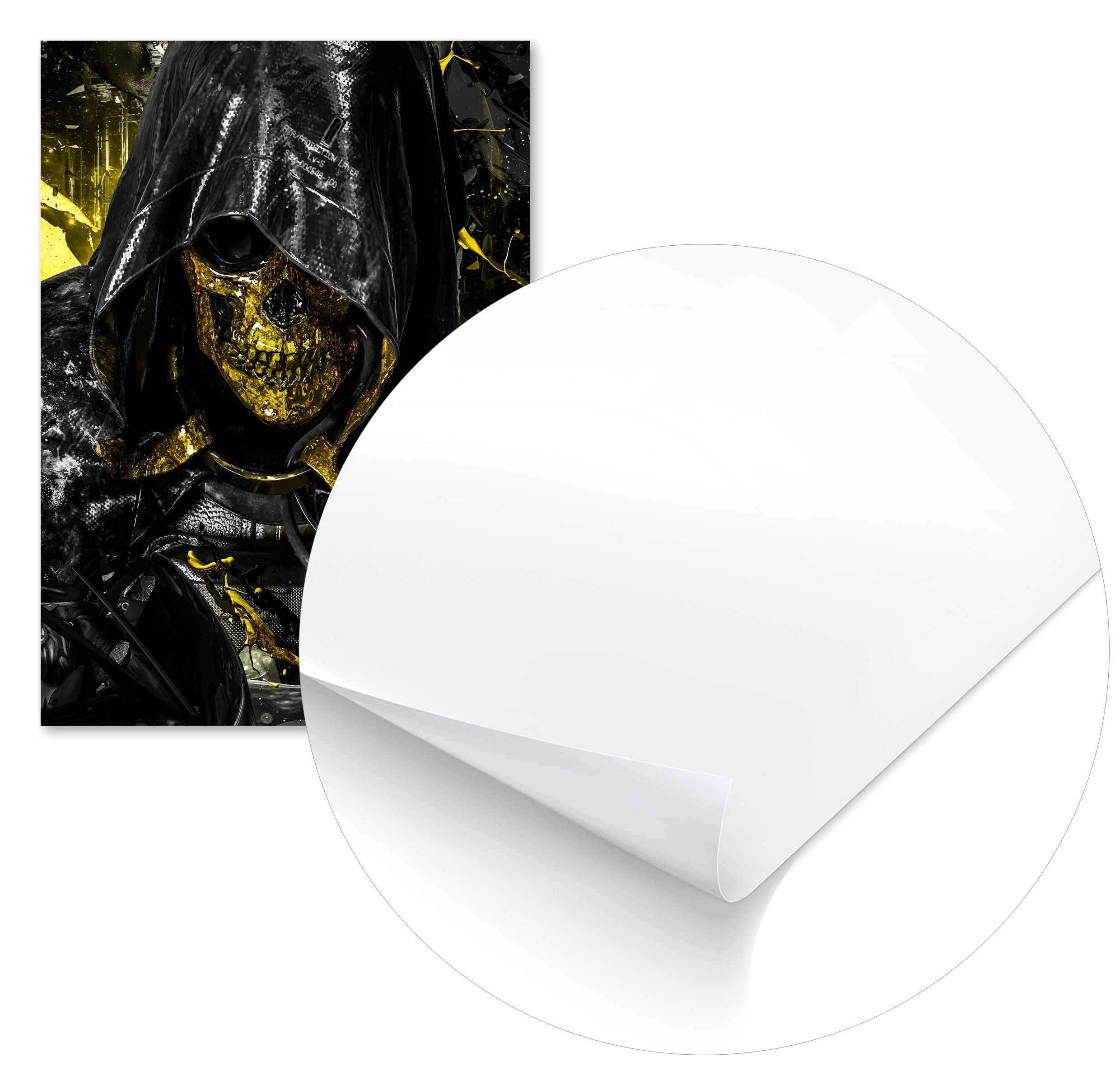 Death Stranding golden death mask - @SyanArt - Buy illustrations and ...
