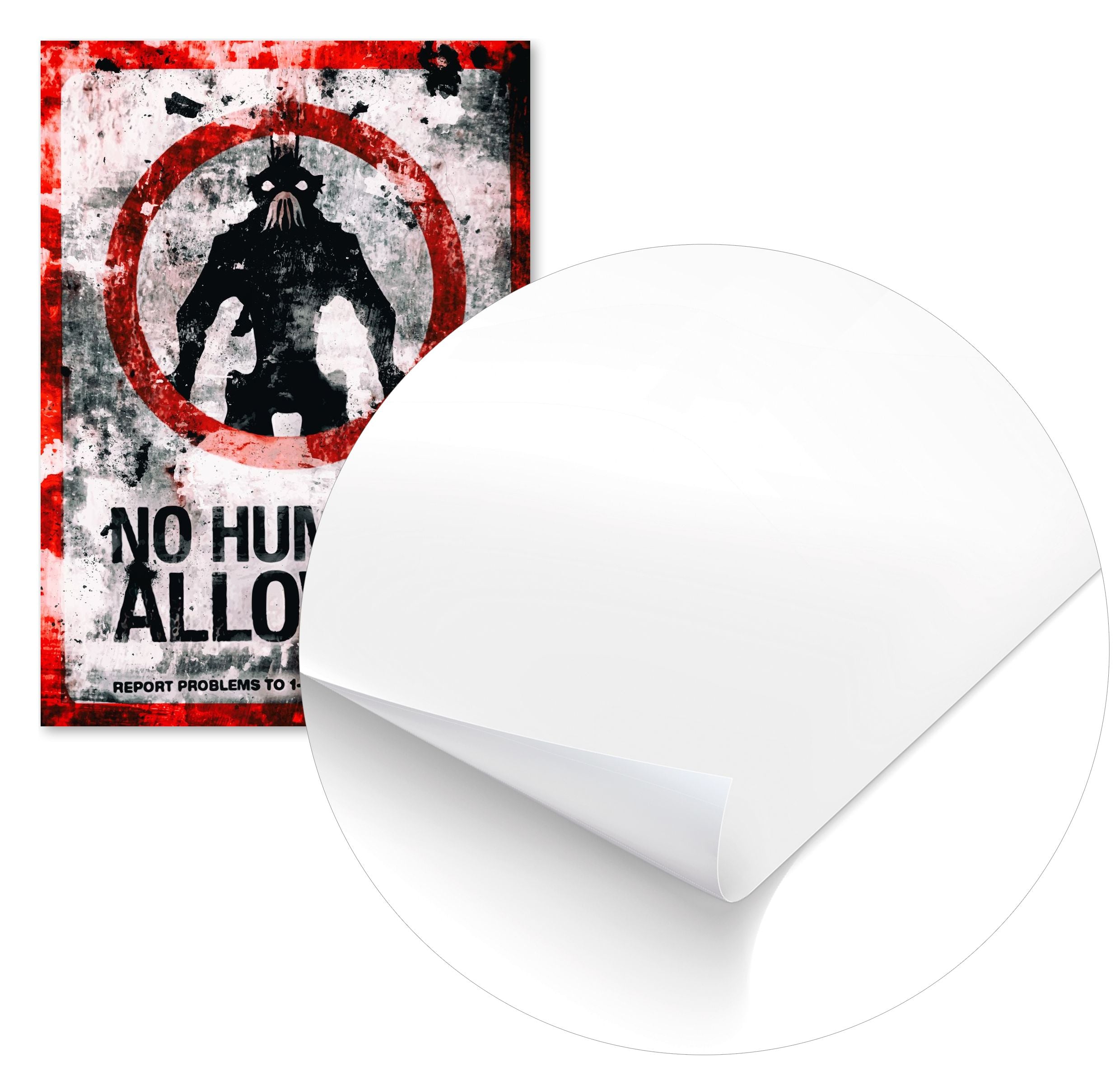 District 9 no humans allowed sign - @SyanArt - Buy illustrations and ...
