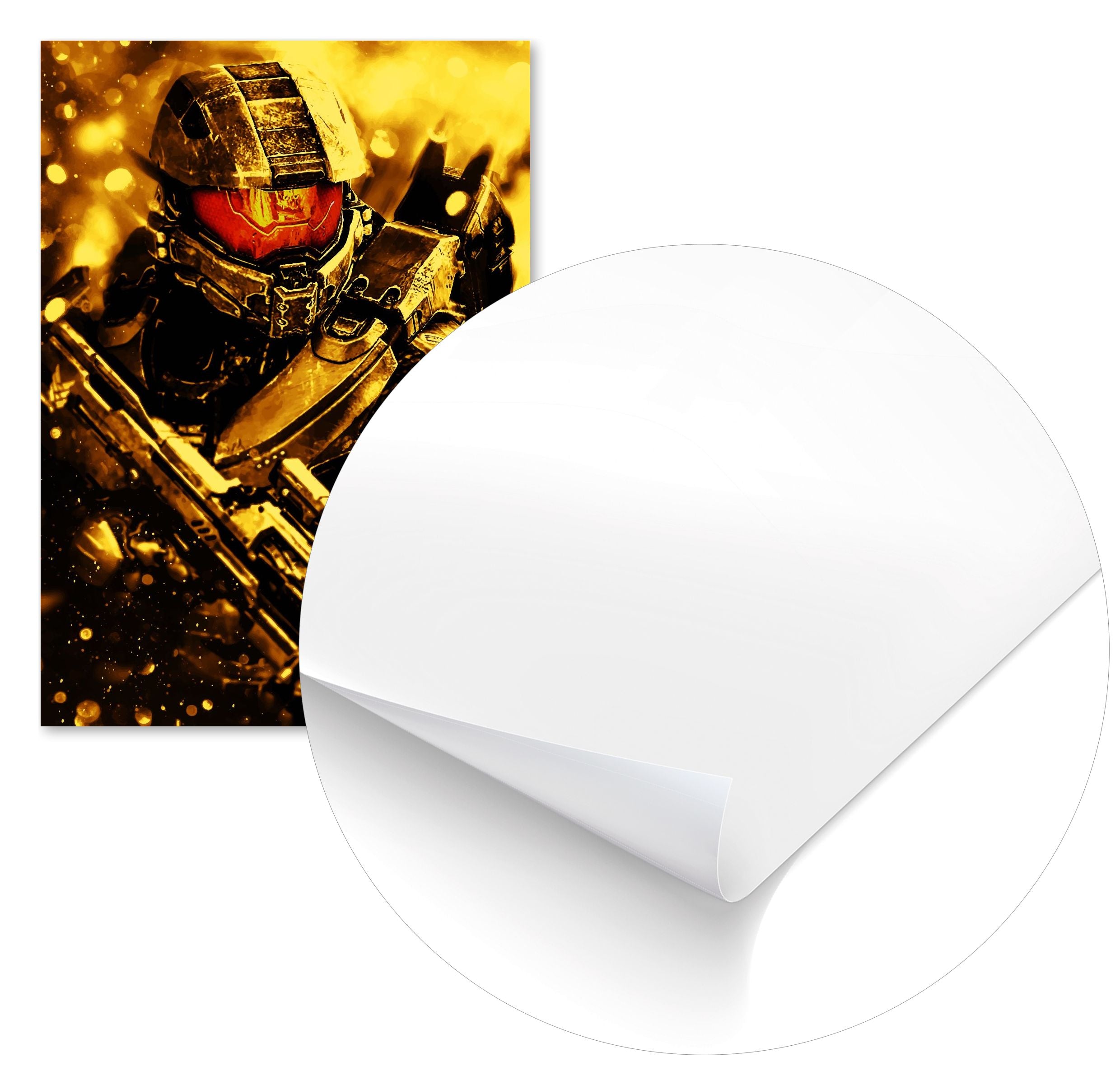 Halo master chef golden soldier - @SyanArt - Buy illustrations and ...