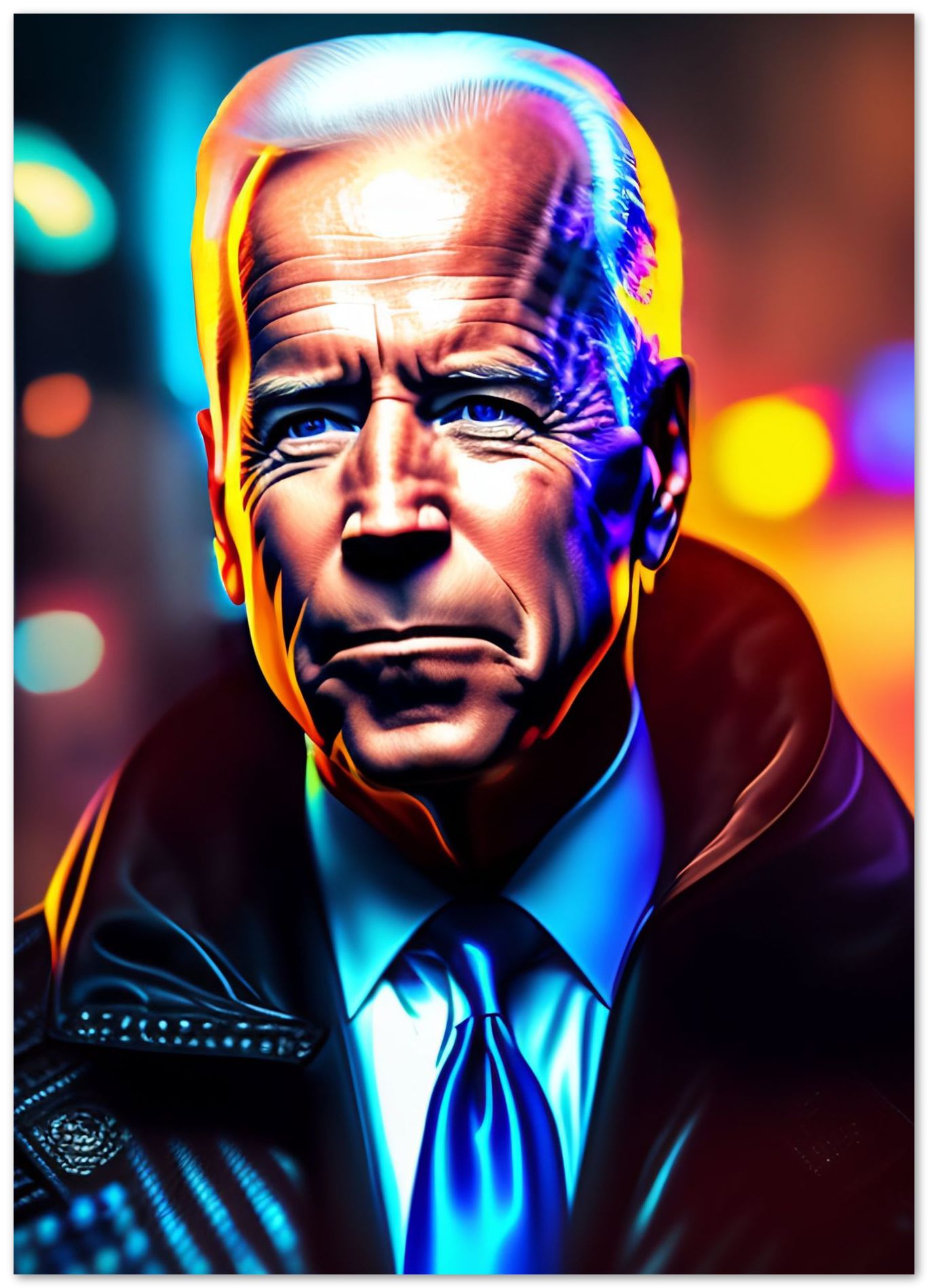 Joe Biden Neon Art - @AROMABOLD - Buy illustrations and artworks made ...