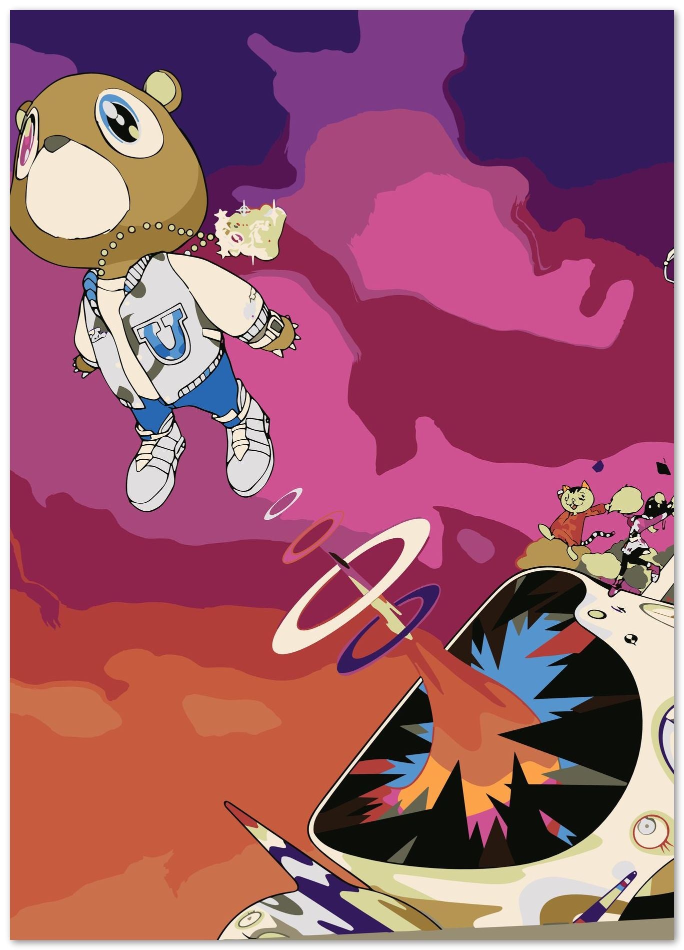 Kanye West Graduation Art Kanye West Graduation Bear Fan Art By