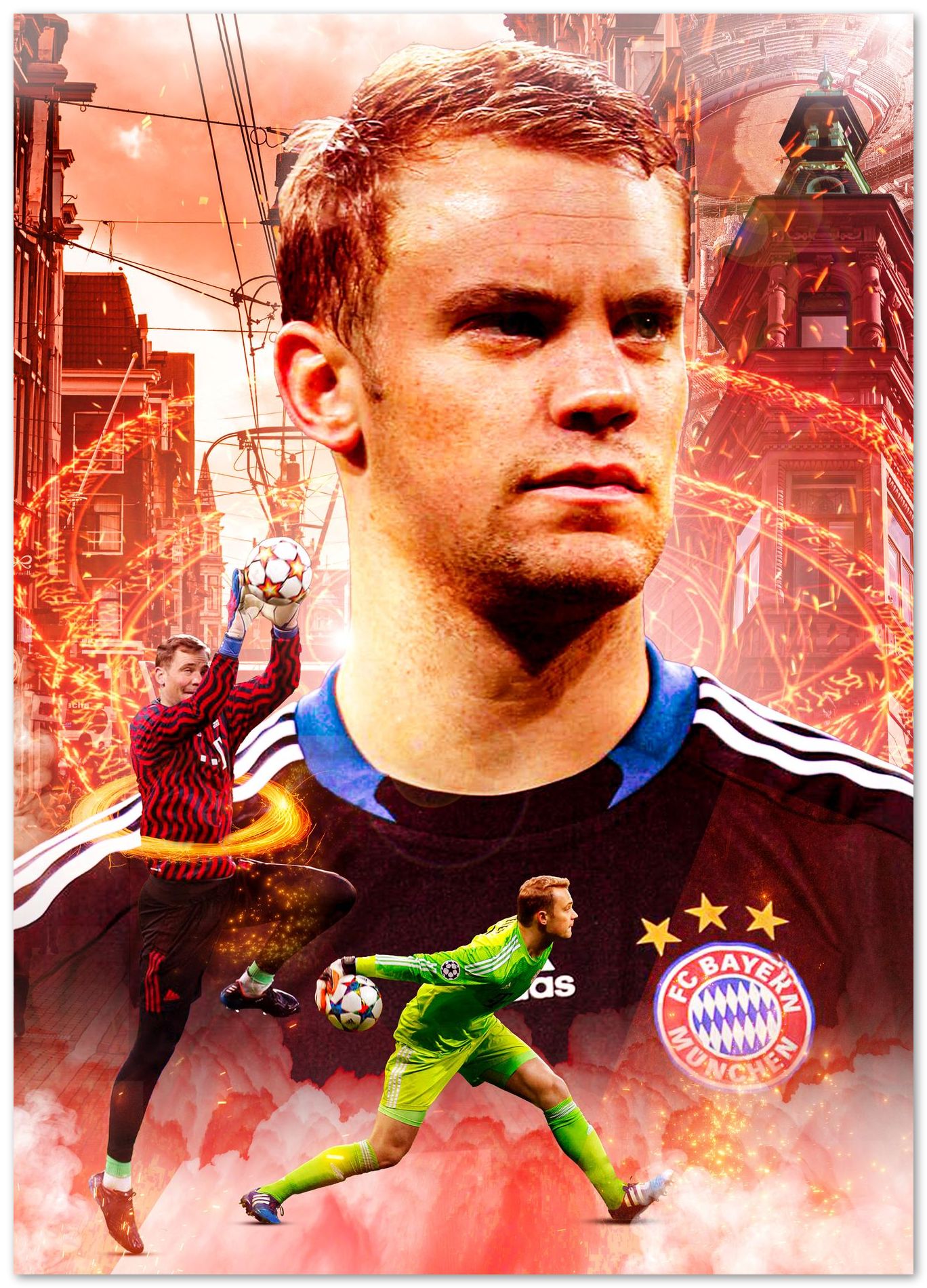 Manuel Neuer - @ColorizeStudio - Buy illustrations and artworks made by ...