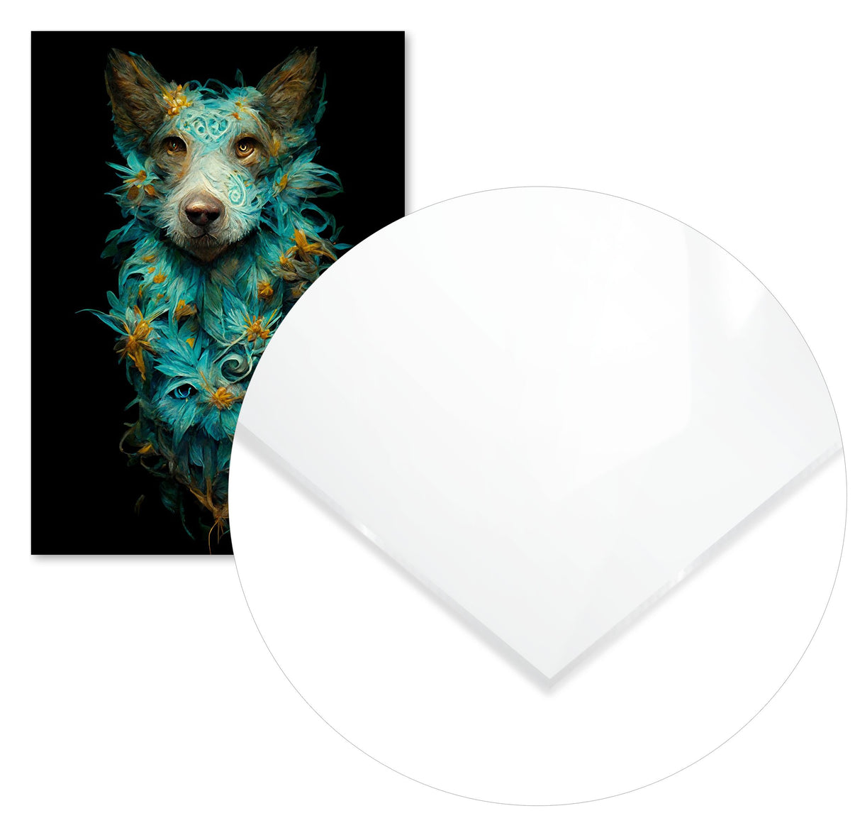 Realism dog in the flower - @SanDee15 - Buy illustrations and artworks ...