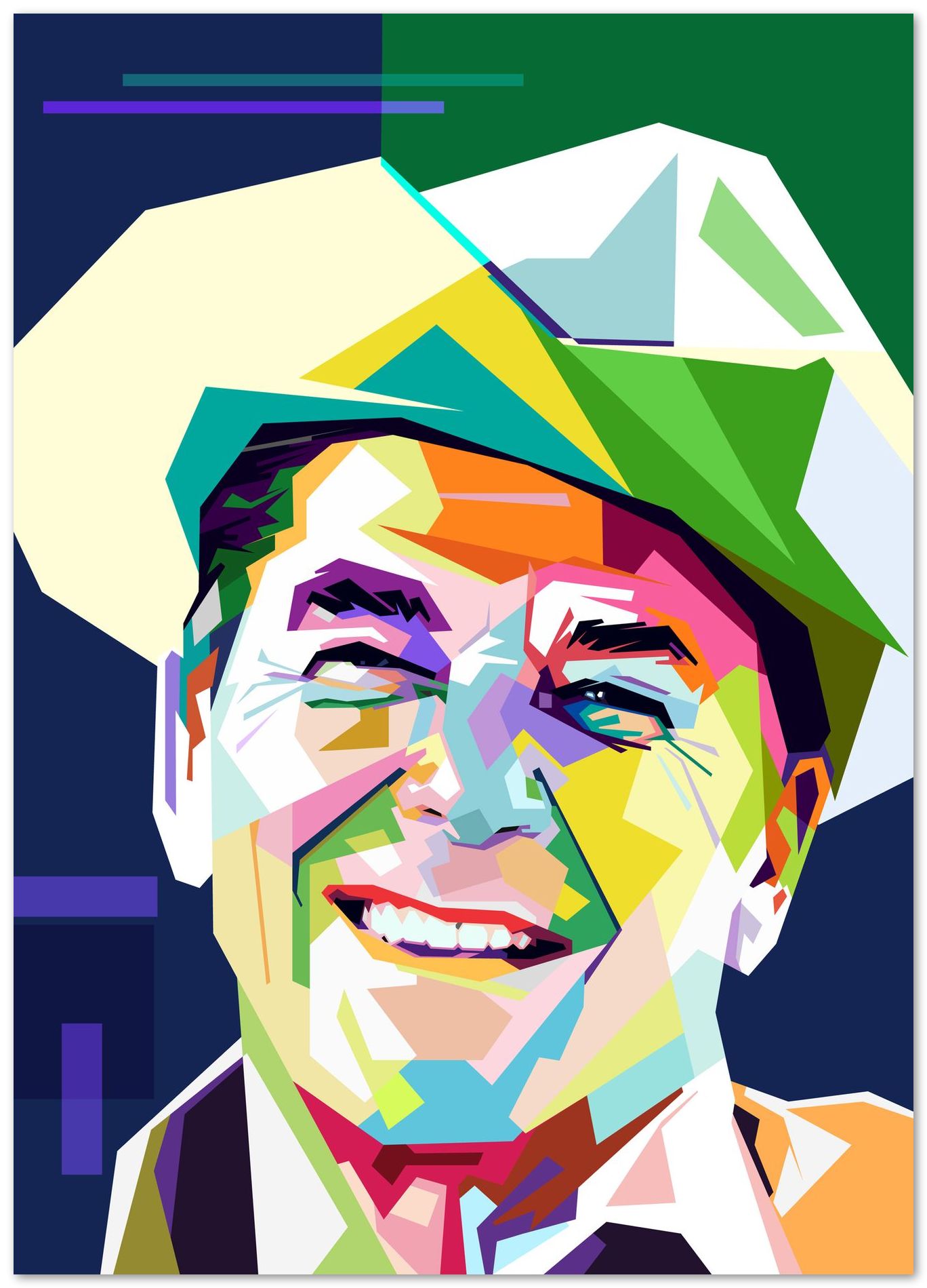 Ronald Reagan wpap pop art - @GhostArt - Buy illustrations and artworks ...