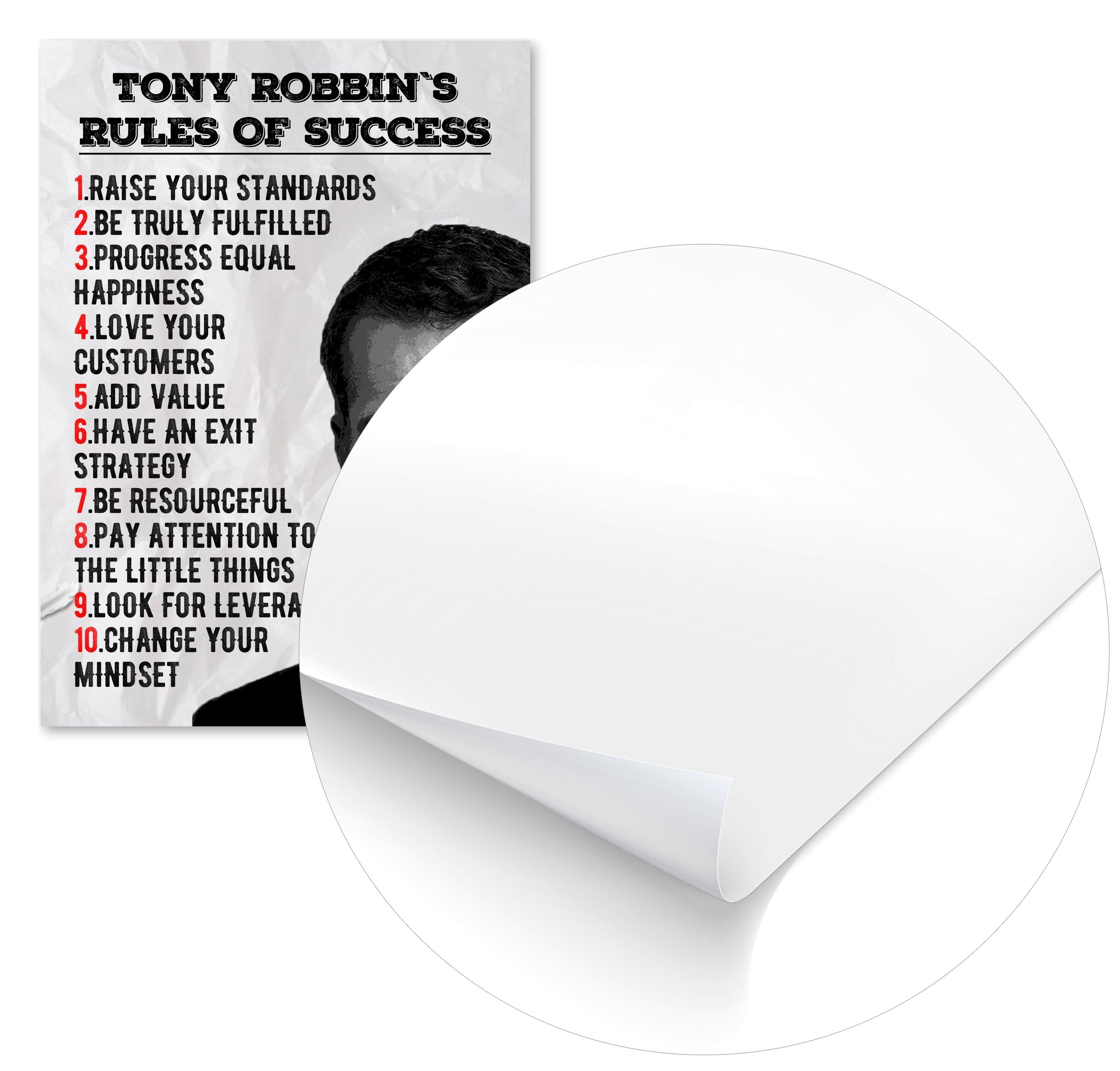 Rules of Success Tony Robbin's - @ColorizeStudio - Buy illustrations ...