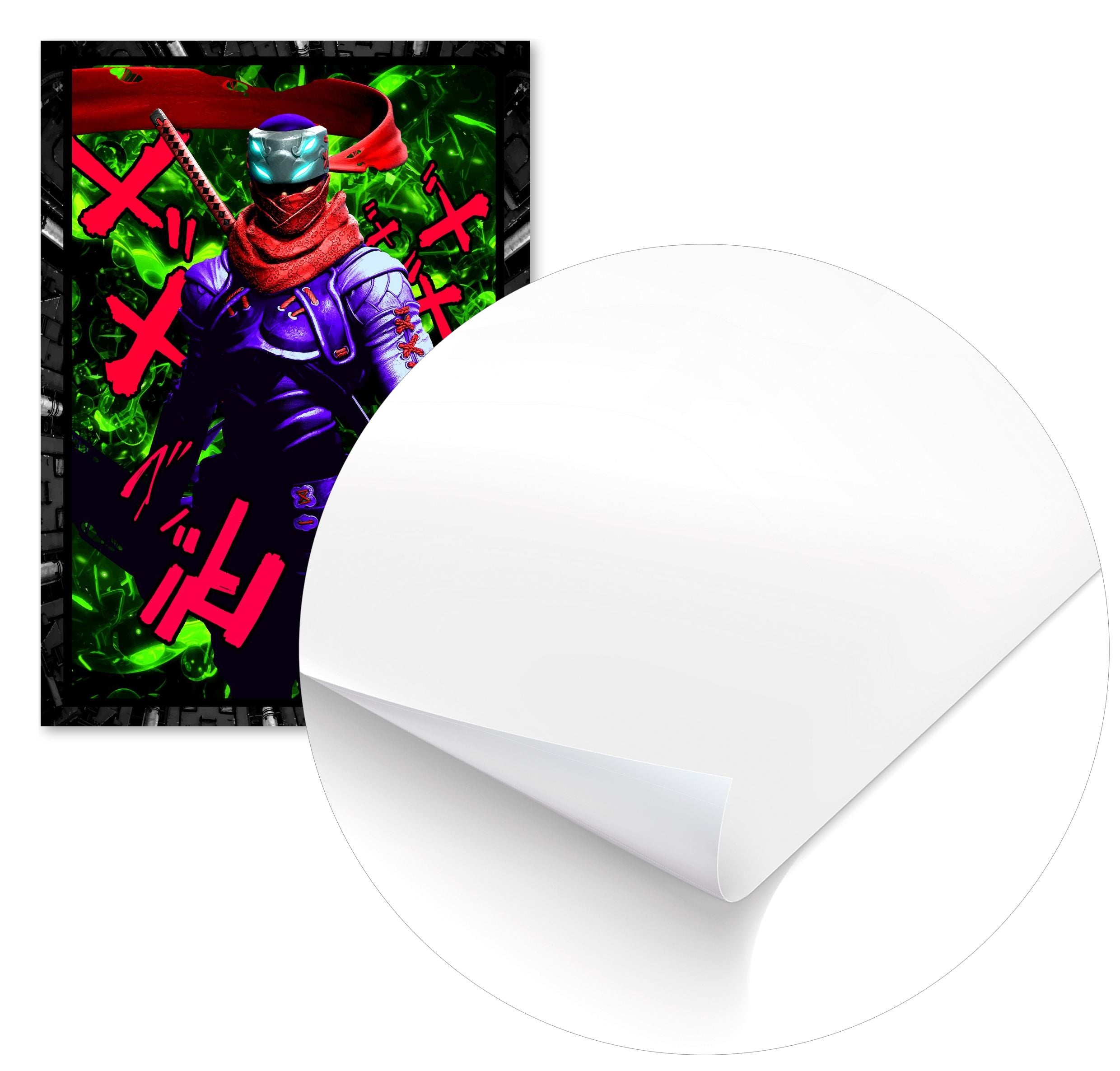 Shinobi hotsuma Neon Kanji - @SyanArt - Buy illustrations and artworks ...