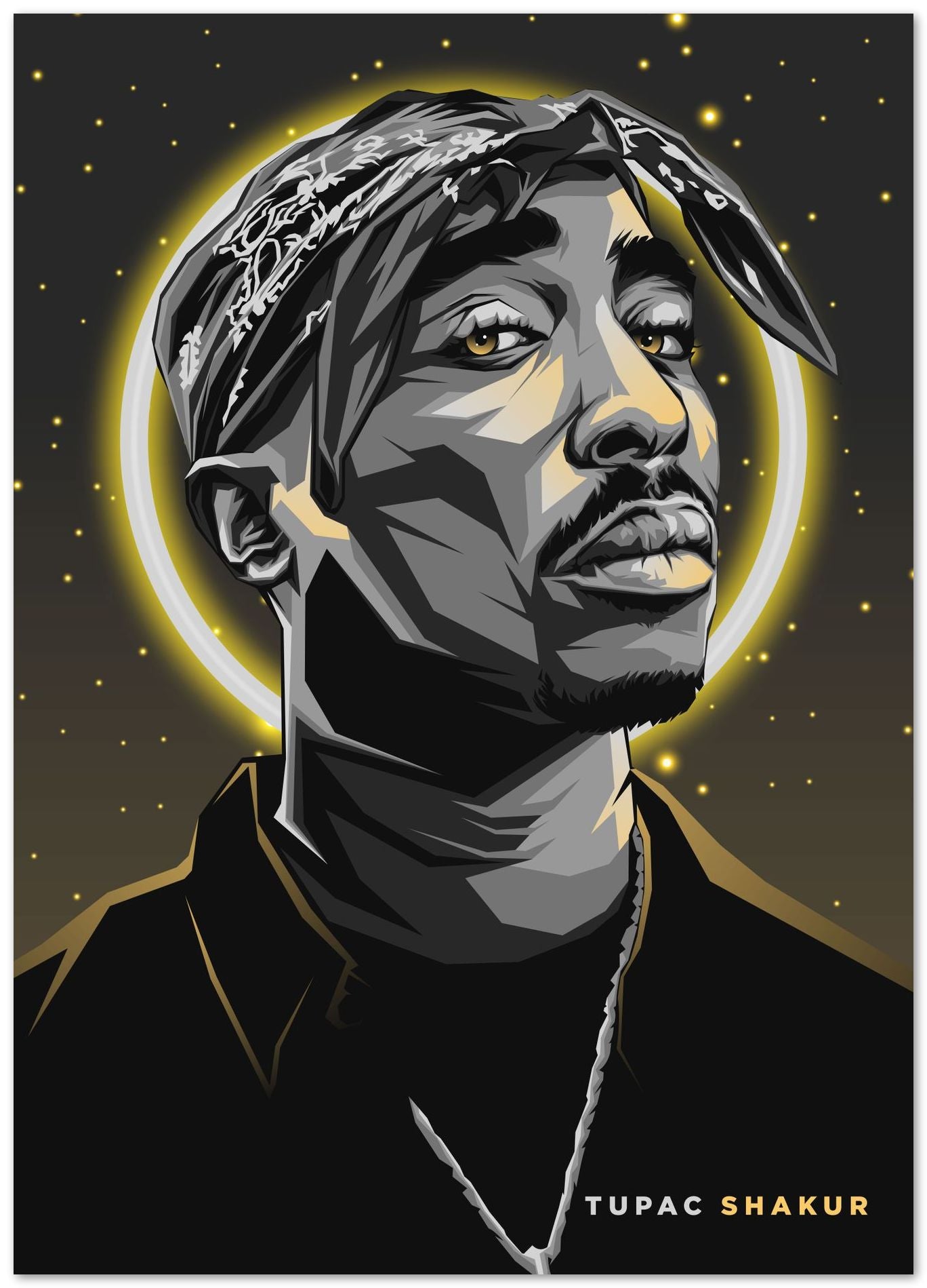 Tupac Shakur 2Pac Hip Hop Rapper - @LuckyDream - Buy illustrations and ...