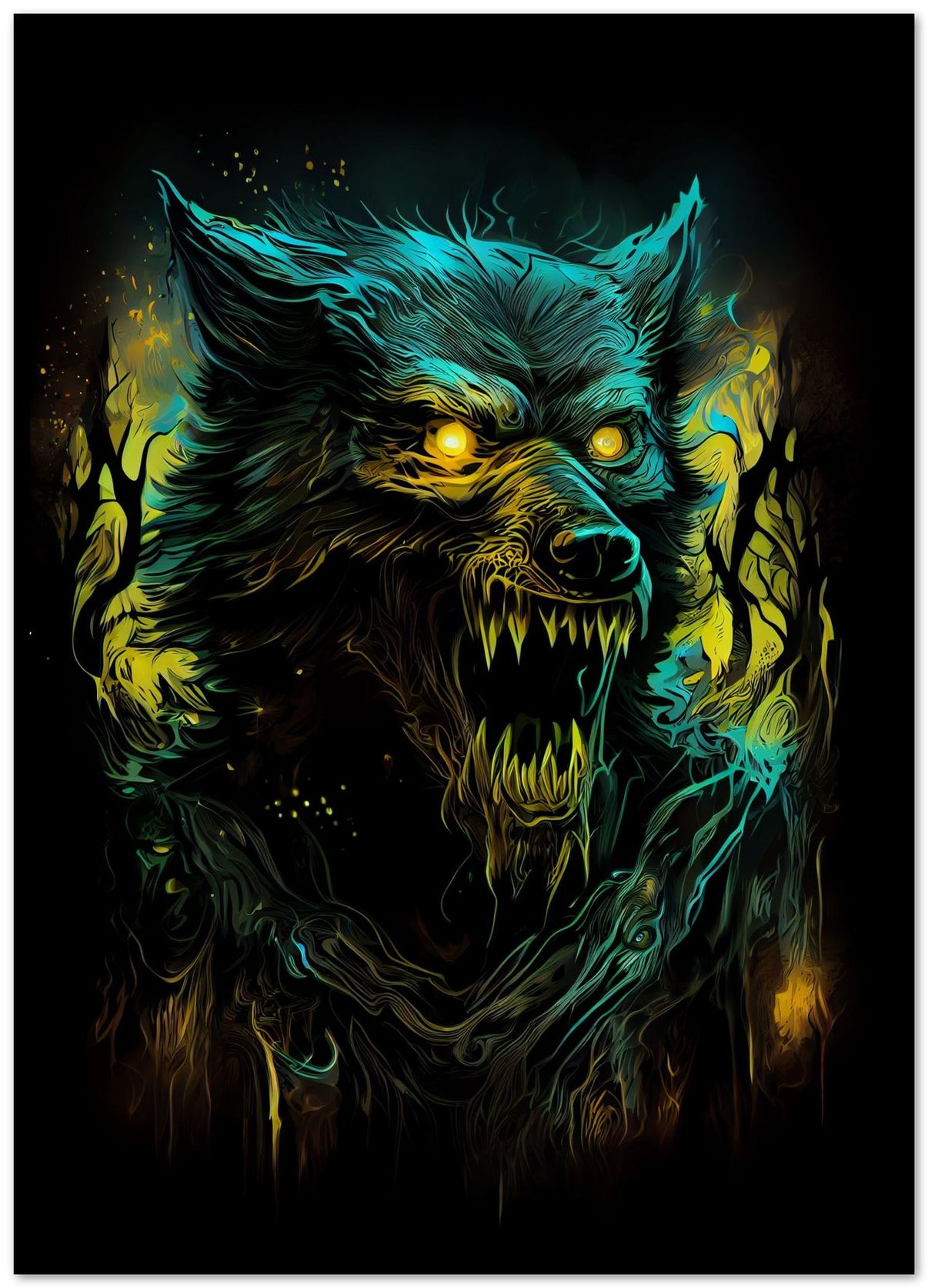 Wolf Scary Monster - @WpapArtist - Buy illustrations and artworks made ...