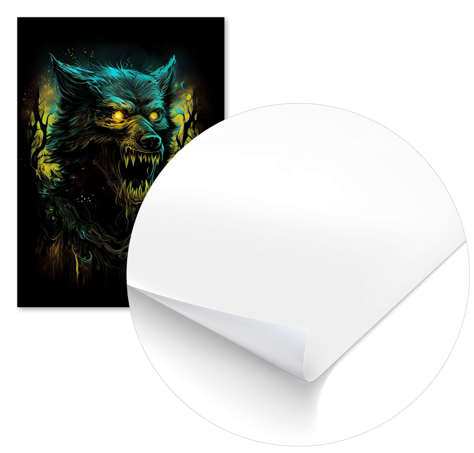 Wolf Scary Monster - @WpapArtist - Buy illustrations and artworks made ...