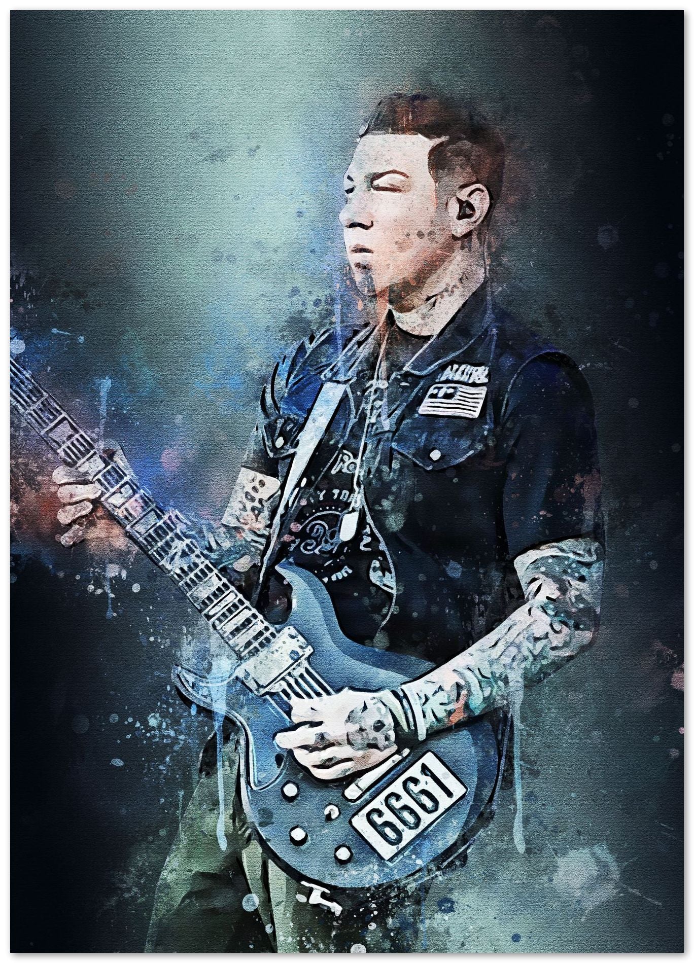 Zacky Vengeance Logo Zacky Vengeance Blade Mini Guitar Replica 1:4