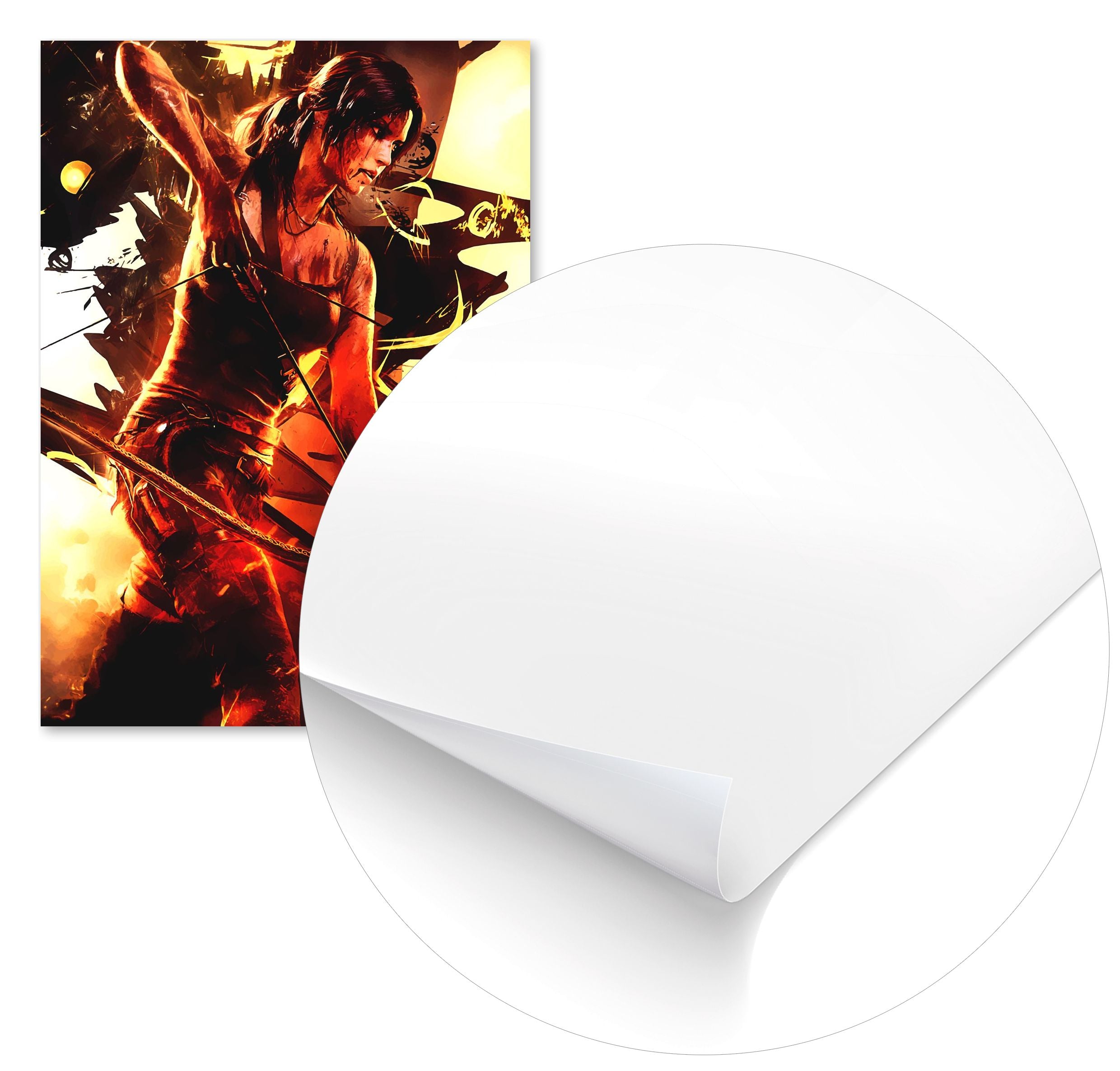 Tomb Raider Lara Croft Forest bow - @SyanArt - Buy illustrations and ...